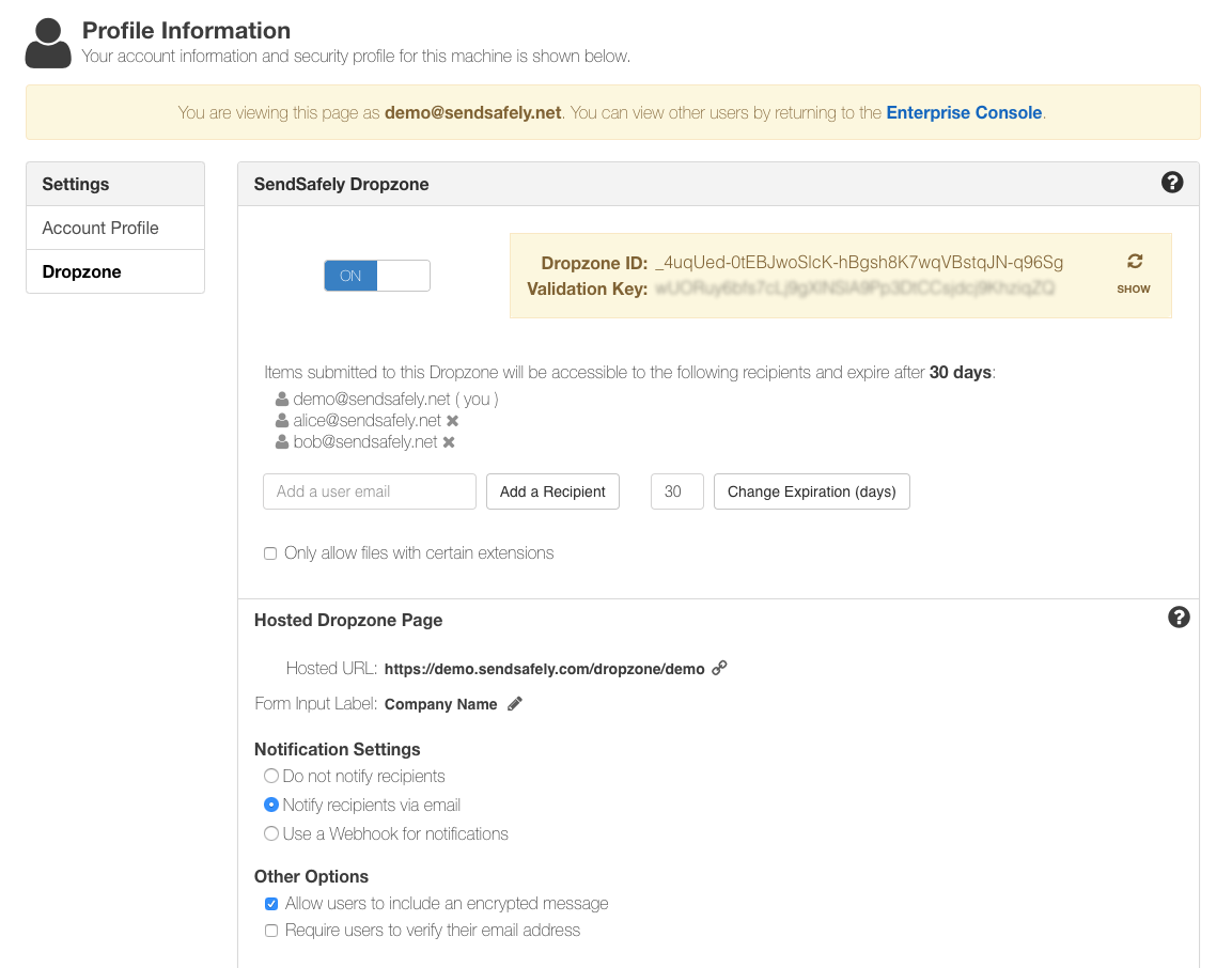 Dropzone Management for Enterprise Admins Dropzone Management for Enterprise Admins